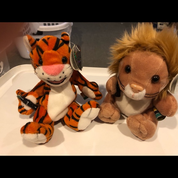 Coca Cola | Toys | Coke World Lion And Tiger Beanies | Poshmark